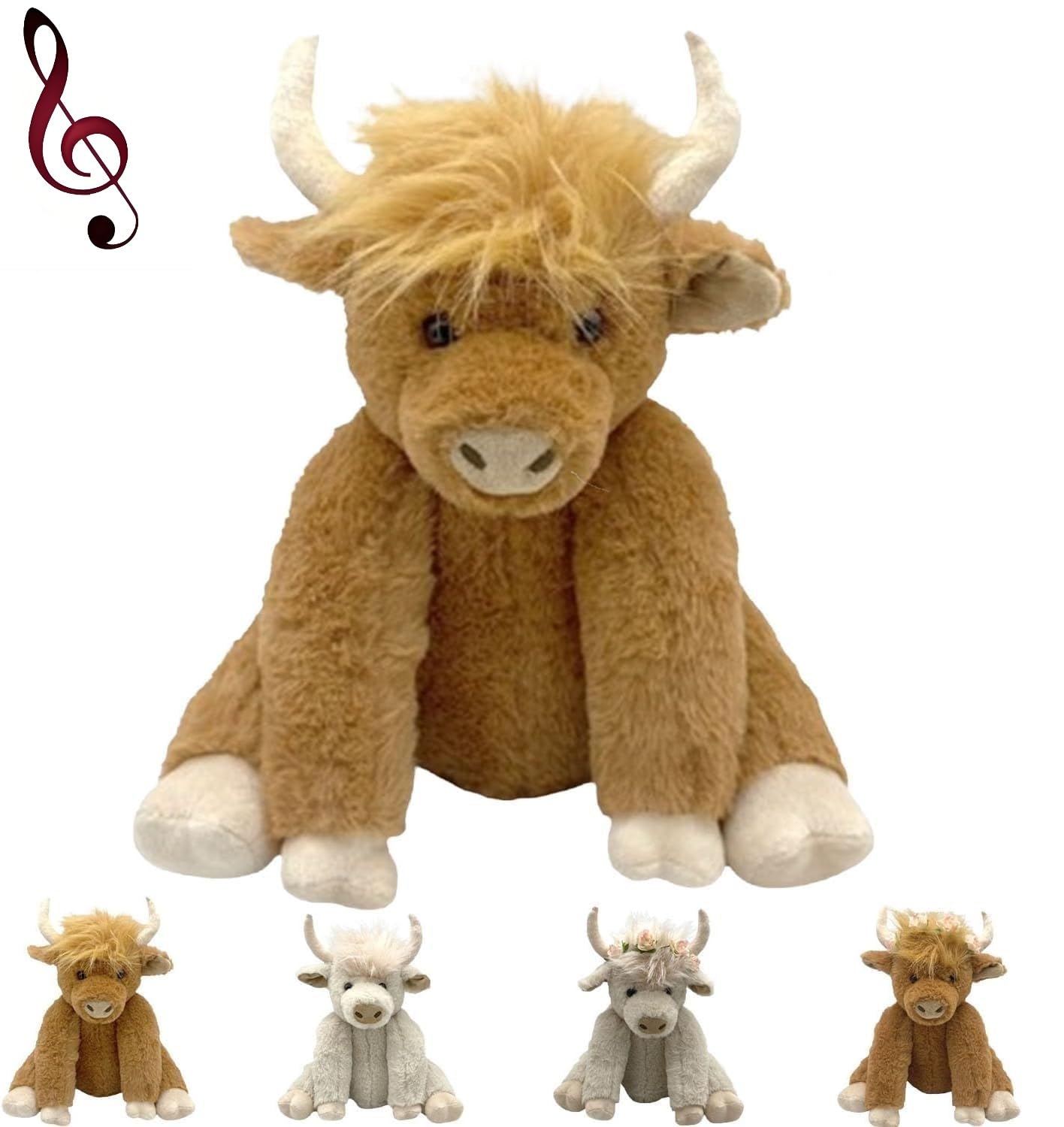 Peluche Theorbi De Vaca Realista De Las Tierras Altas Escocesas De 25 ...