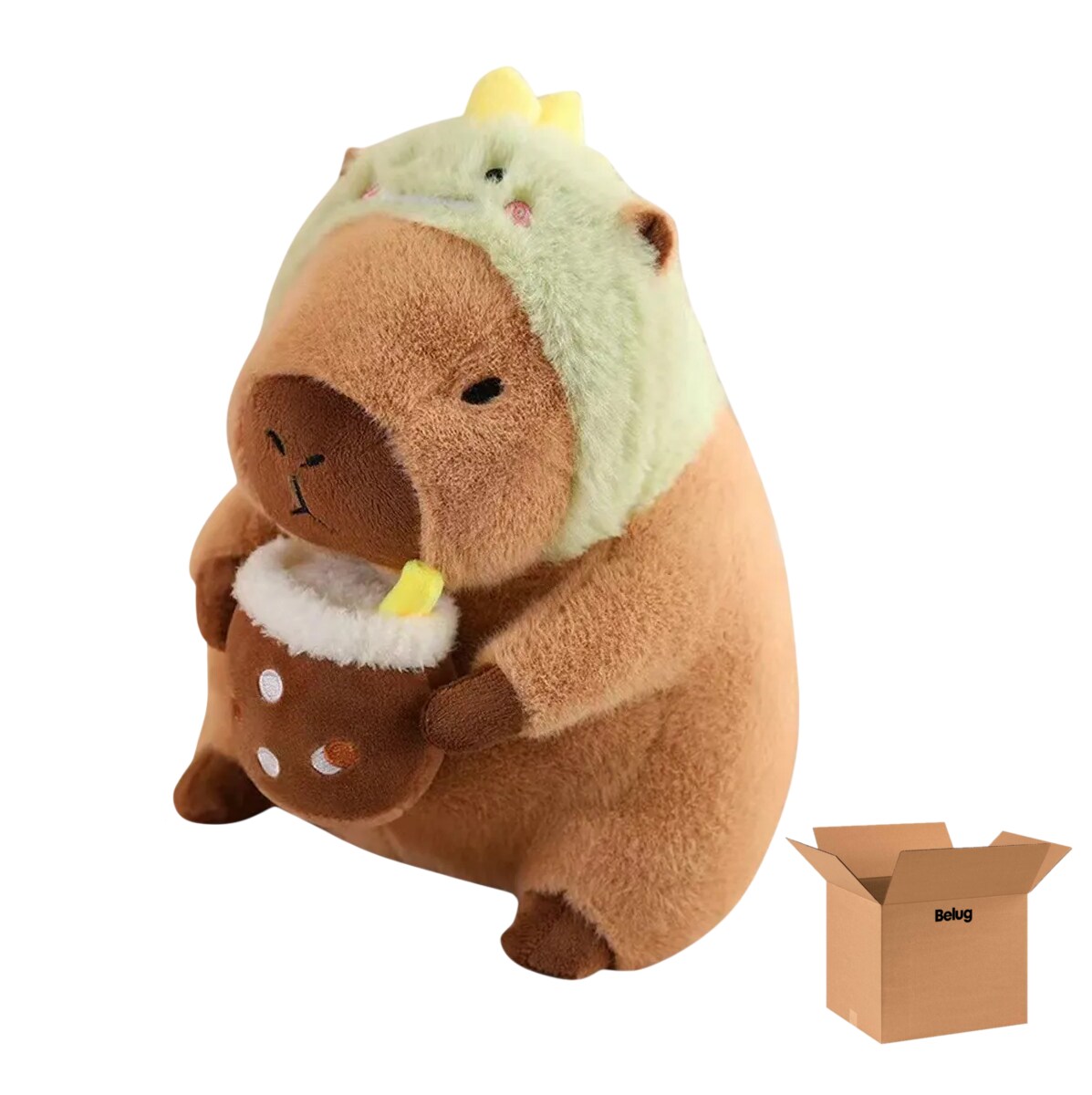 Peluche De Capibara Dinosaurio Cafe Verde | Coppel.com
