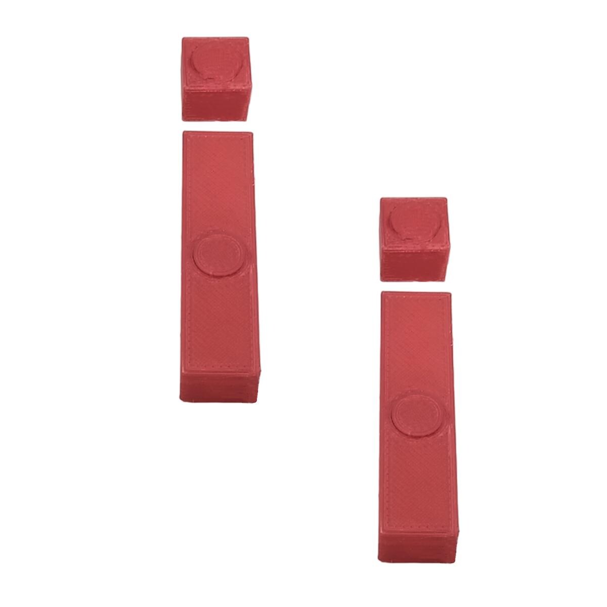 Letras I 3D Art Rojas 2 Piezas | Coppel.com