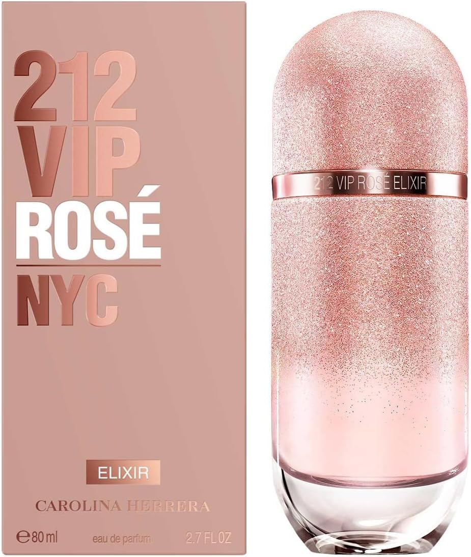 Perfume Carolina Herrera 212 Vip Rose Elixir Eau De Parfum, 80 Ml ...