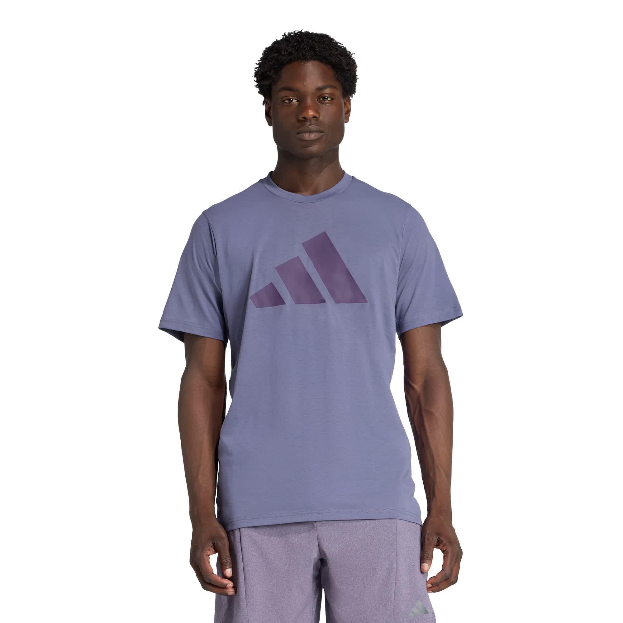 Playera Deportiva Train Essentials Feelready Logo Adidas Violeta Hombre ...