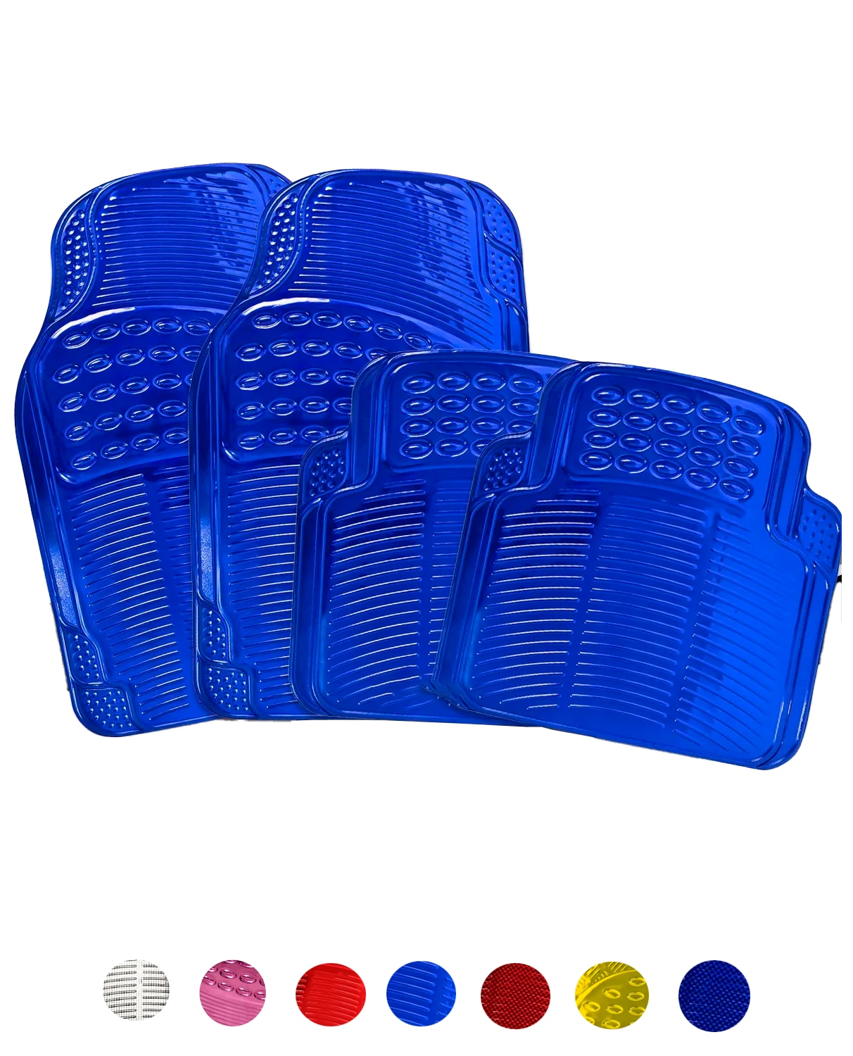 Tapetes Auto Universales Metalizados Colores Cromados Kit 4 | Coppel.com