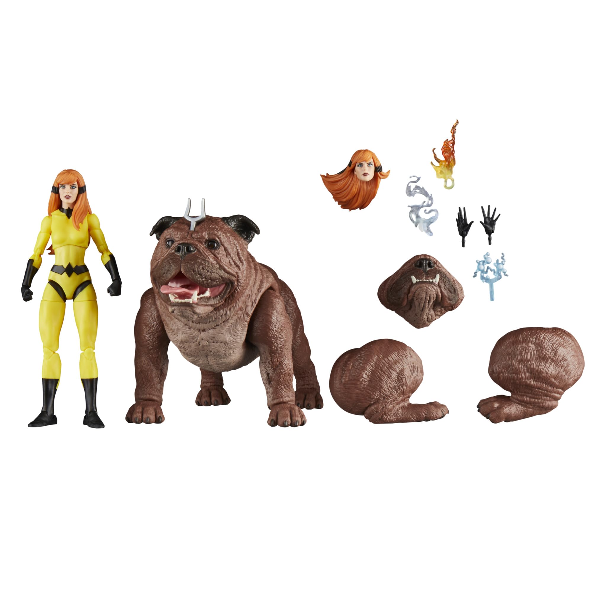 Figuras De Acción Marvel Legends Series Crystal Y Lockjaw - Venta ...