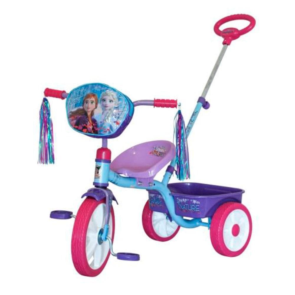 Triciclo Apache Para Niña Frozen Cajuela Barra Empuje | Coppel.com