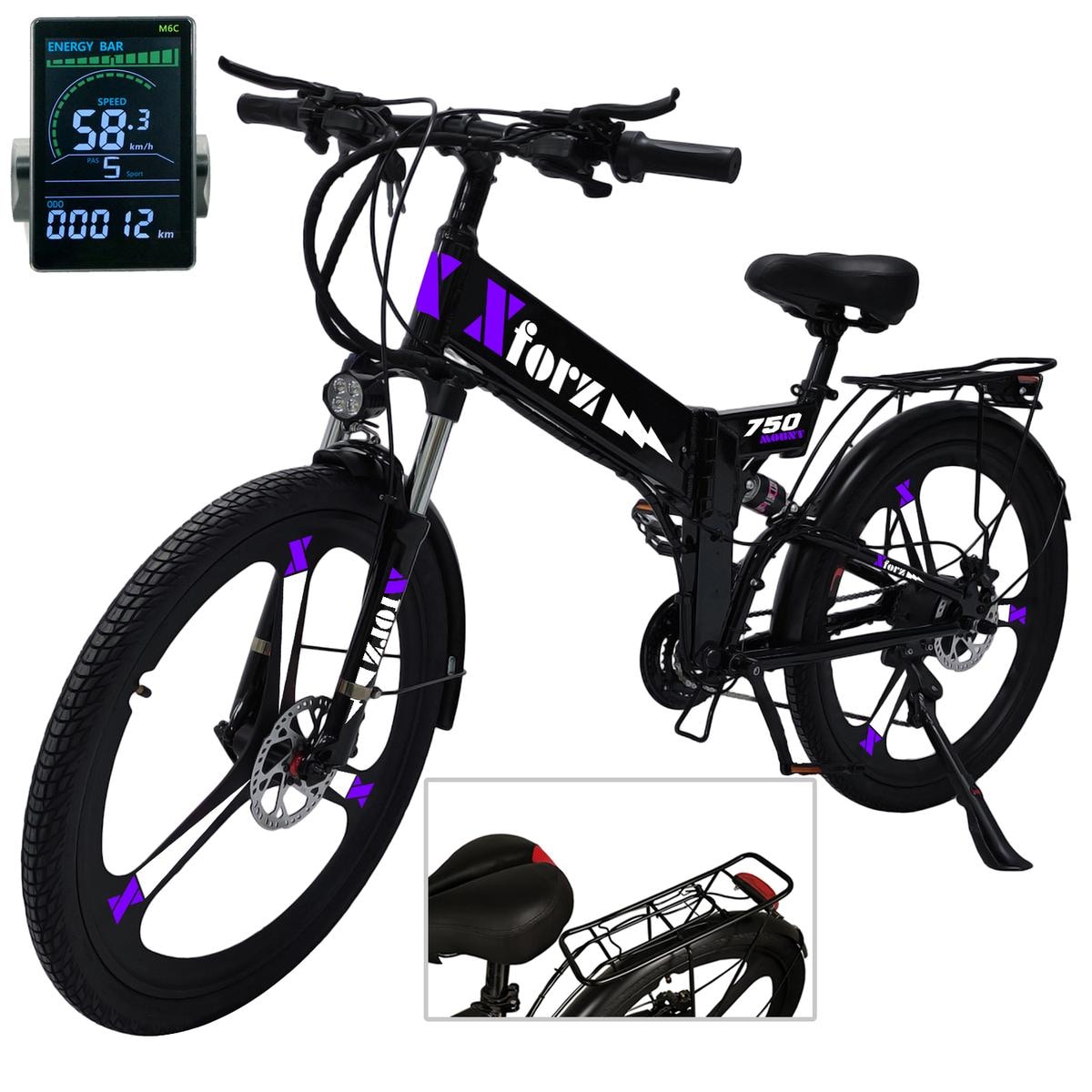 Bici Eléctrica Con Bateriaventdepot Mxmtl-059 1 Pieza Multicolor | Coppel.com