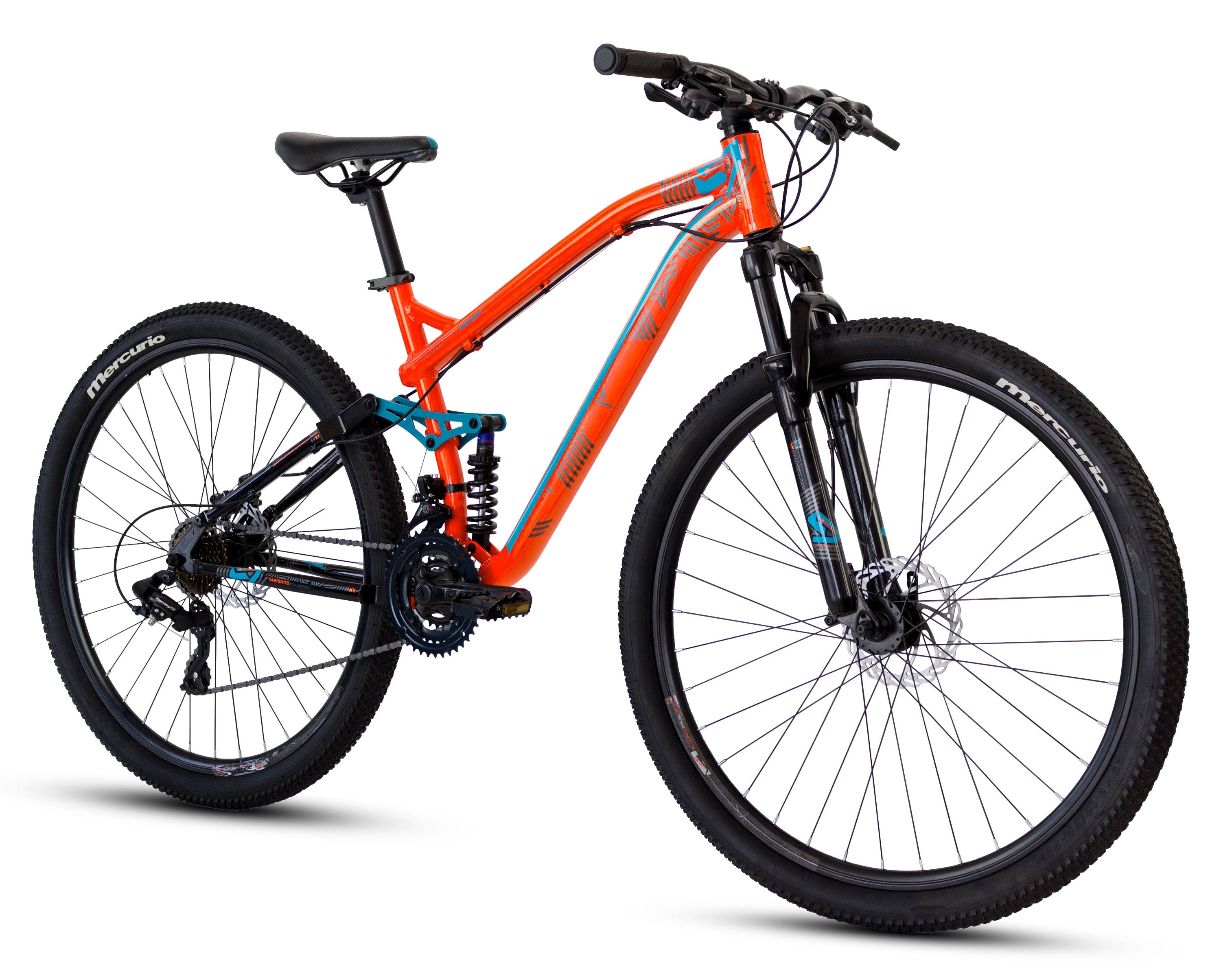 Bicicleta Mercurio Expert color Anaranjado Dh Rodada 29 Aluminio 21 ...