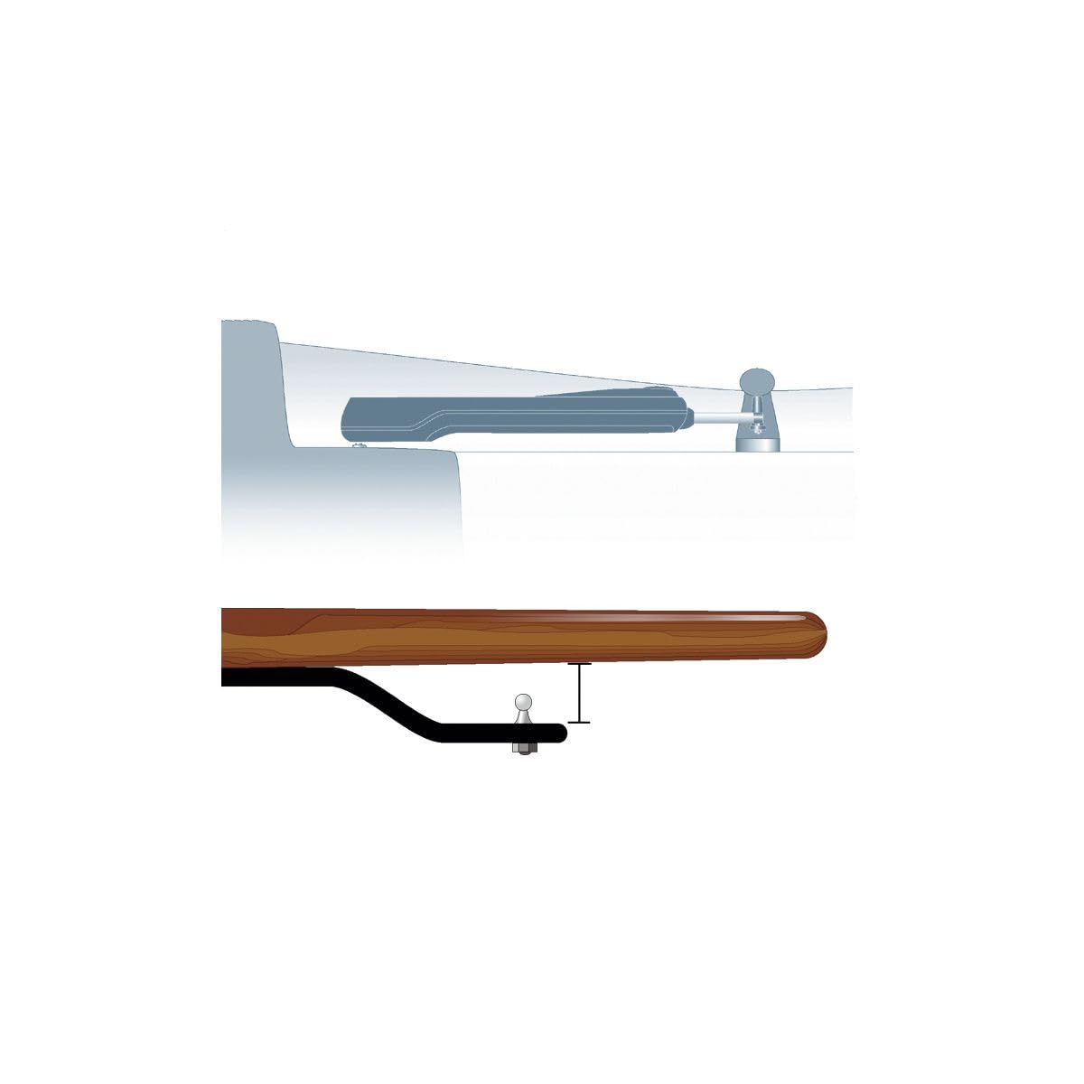 Compensación Del Piloto Automático Simrad Con Soporte De Timón Para La ...