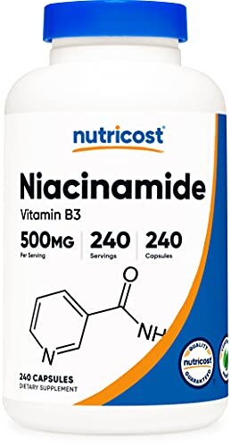 Suplemento Nutricost De Niacinamida (vitamina B3) 500 Mg 240 Cápsulas - Venta Internacional ...