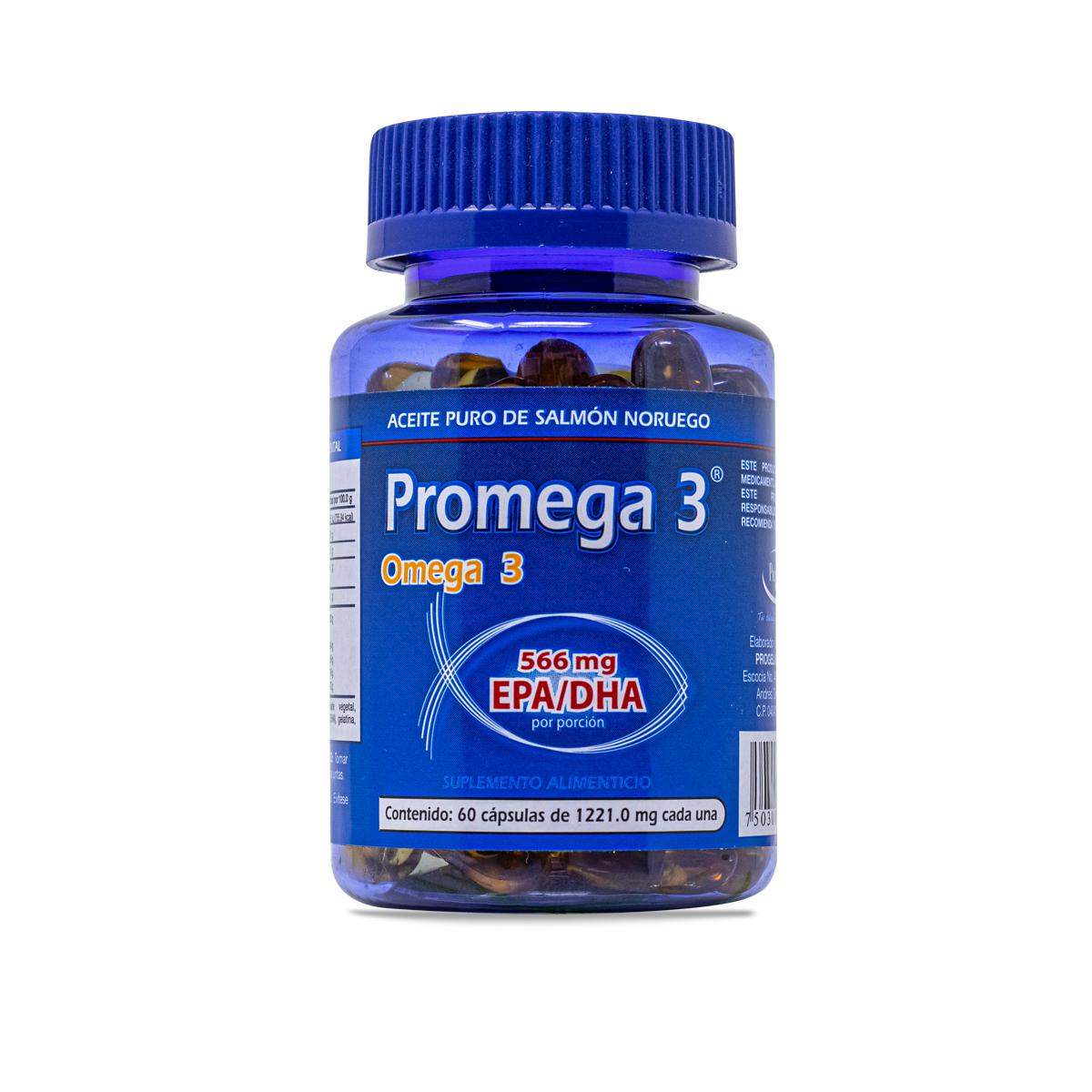 Suplemento Progela Promega 3 60 Capsulas 221 Mg 566 mg Epa/dha | Coppel.com