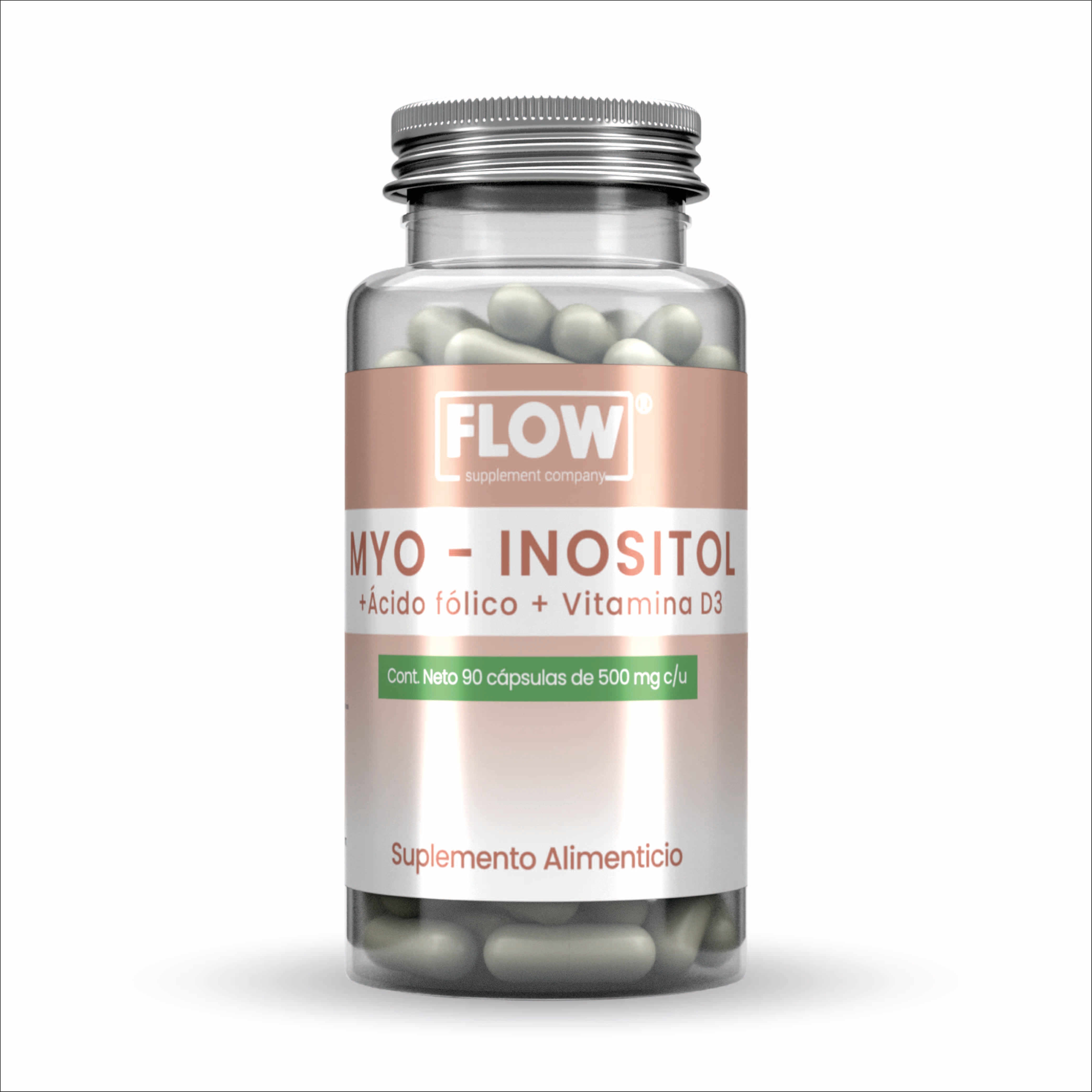 Flow Vitaminas Minerales y Suplementos -Myo Inositol con Ácido Fólico y Vitamina D3 | Coppel.com