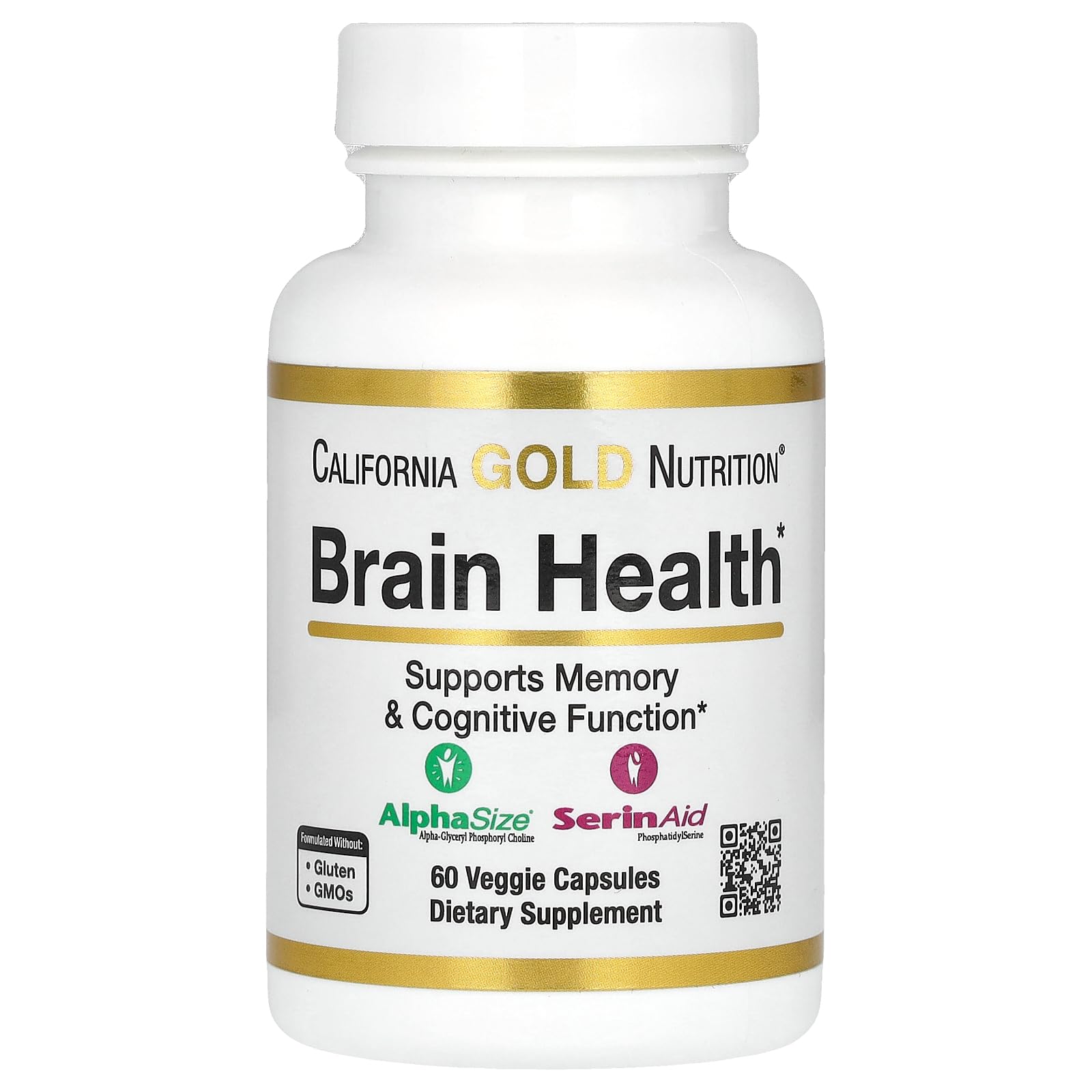 Suplemento California Gold Nutrition Brain Health 60 Cápsulas - Venta Internacional. | Coppel.com