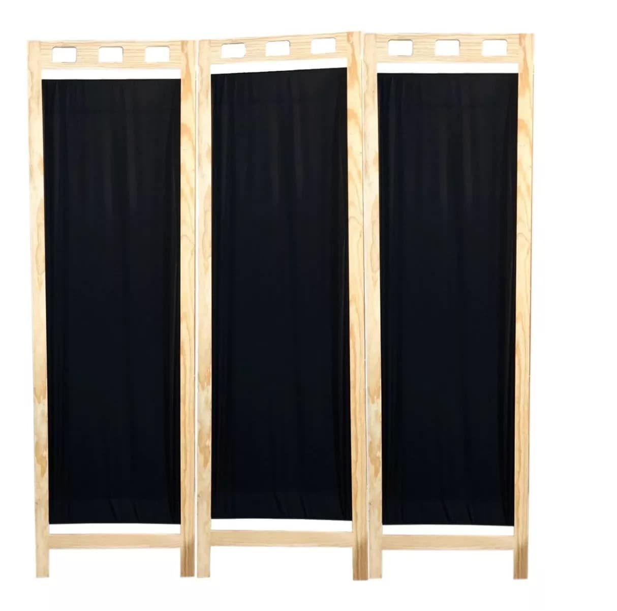 Biombo Plegable Fsyar Negro 3 Paneles | Coppel.com