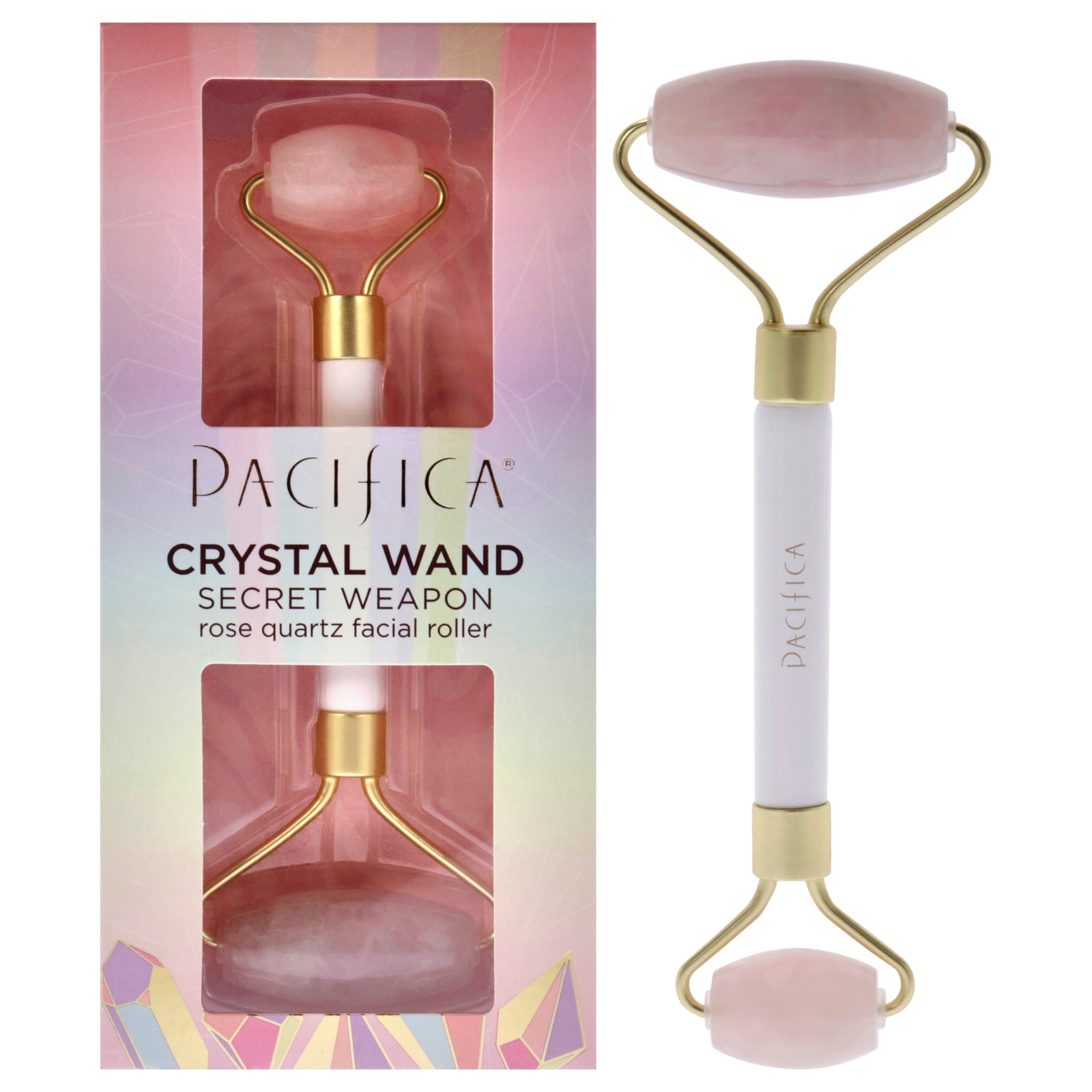 Crystal Wand Rose Quartz Facial Roller Bobbi Brown Pink Colour | Coppel.com