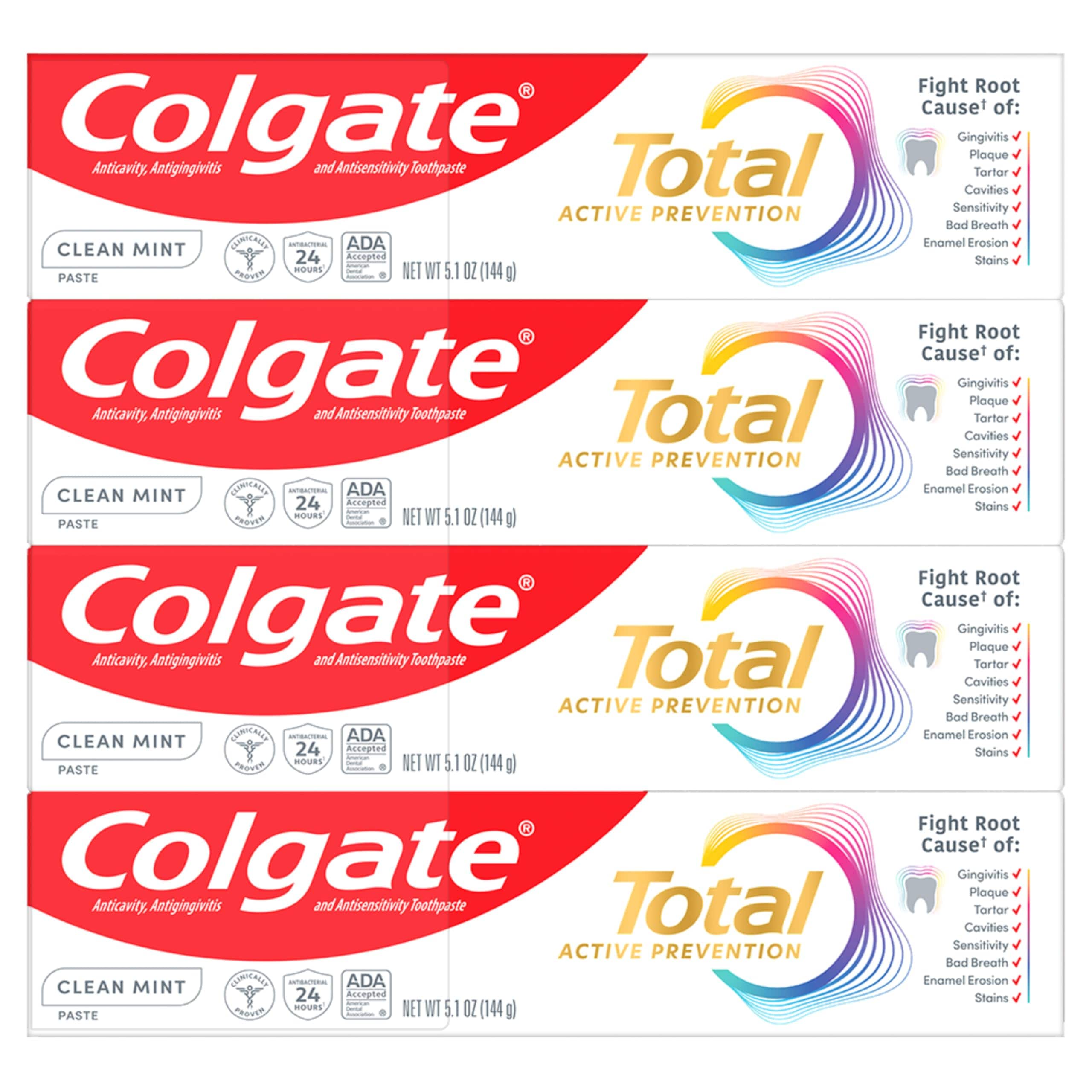 Pasta Dental Colgate Total Active Prevention 4 Piezas-Venta ...