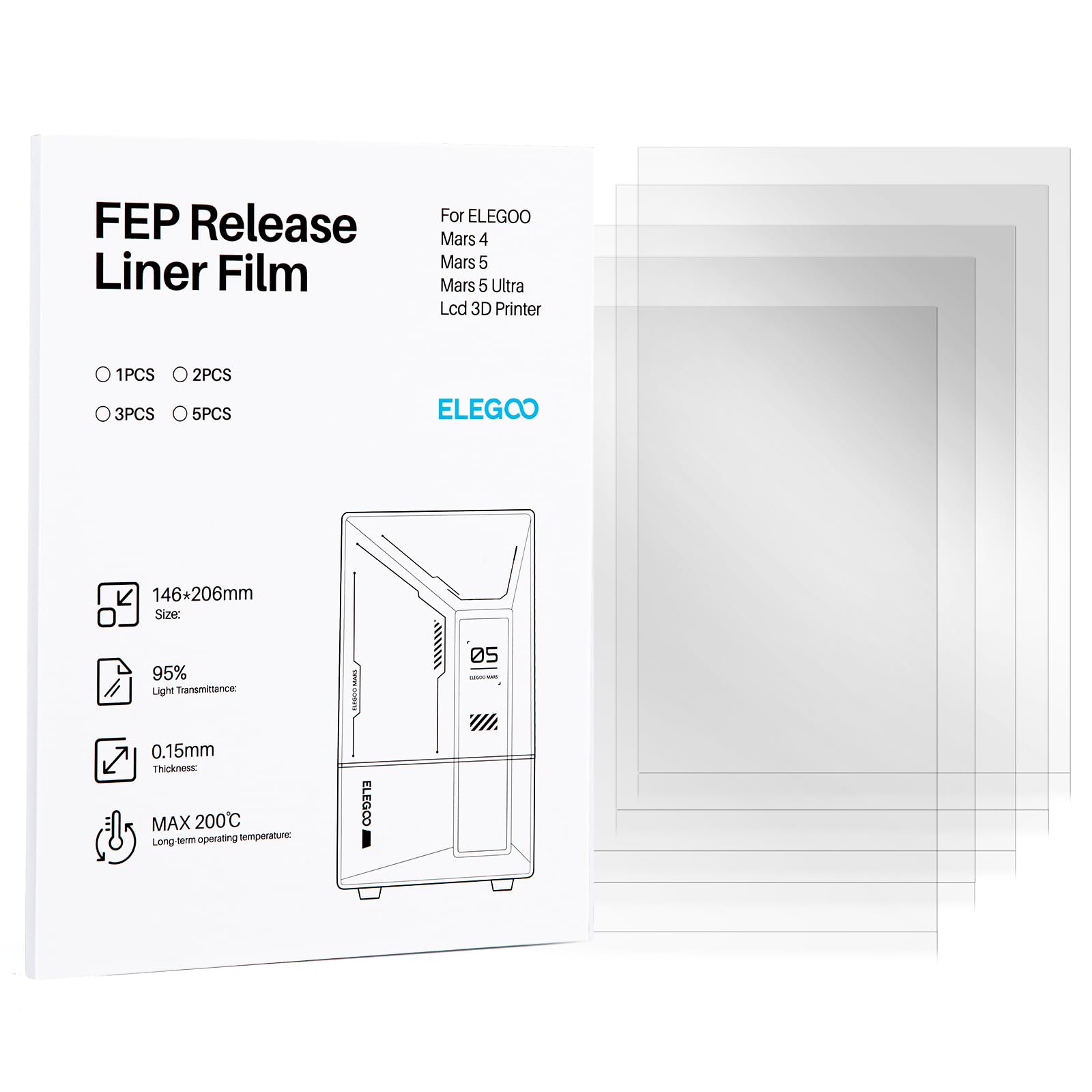 Fep Lanza La Película Elegoo Para Mars 4, Mars 5 Y Mars 5 Ultra - Venta Internacional. | Coppel.com