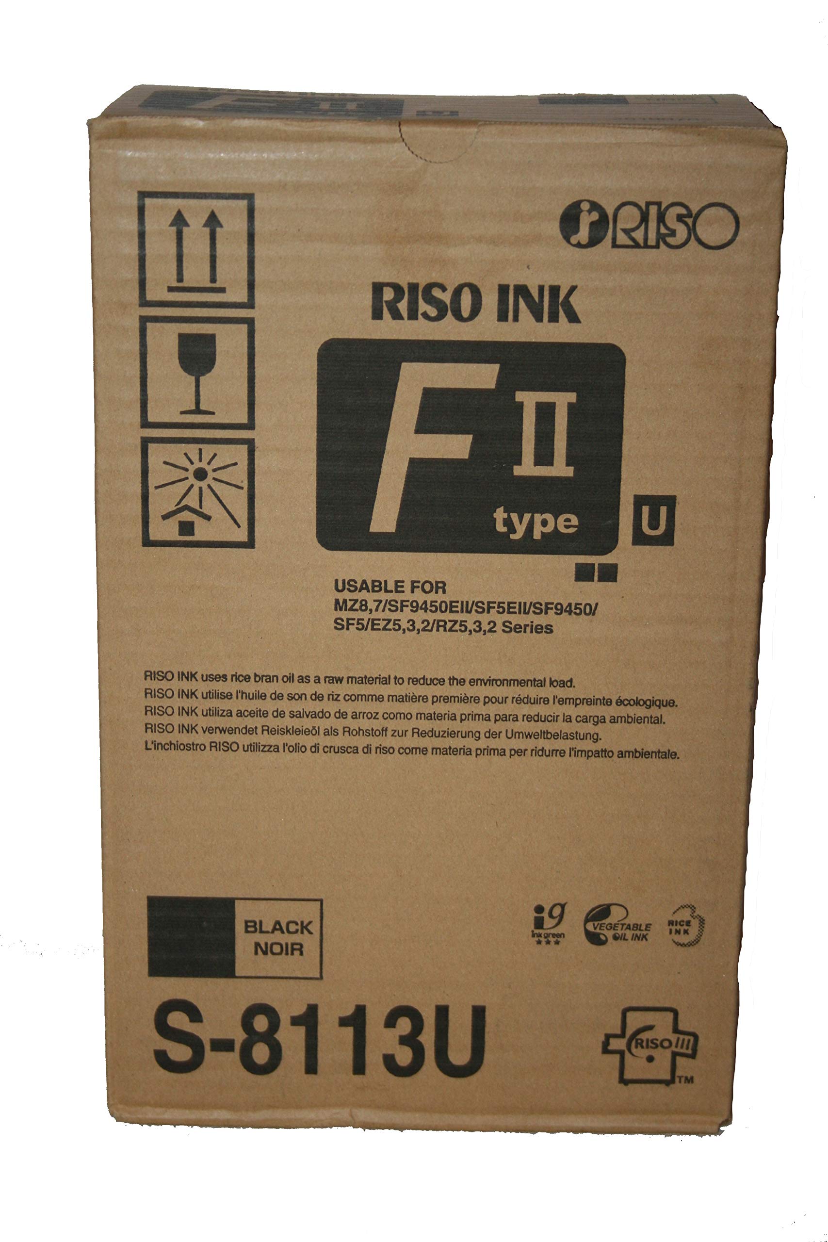 Caja De Tinta Riso S-8113 Negra Tipo Duplicador Tipo F Ii Risograph S8113u - Venta Internacional ...