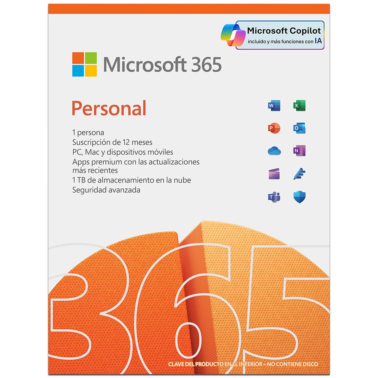 Software Microsoft 365 Personal para 1 Usuario Español Latinoamérica ...