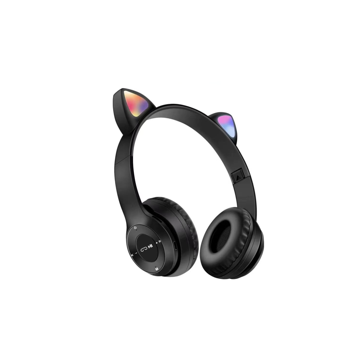 Auriculares Inalámbricos P47M Cat Ear Negros con RGB para Niños - Venta Internacional | Coppel.com