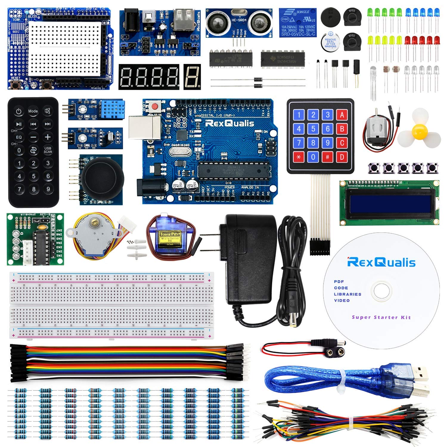 Super Kit De Inicio Rexqualis Arduino Uno R3 Con Tutorial - Venta ...