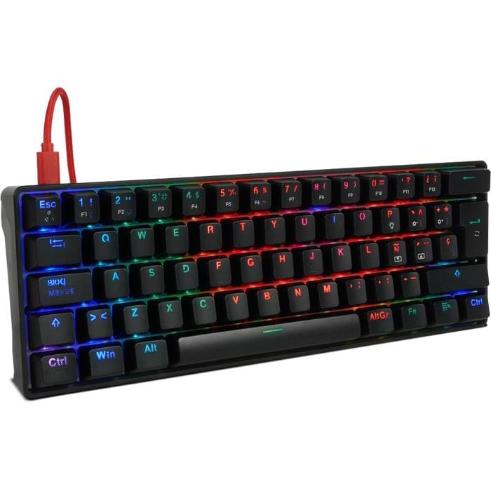 Teclado Mecánico Game Factor Switch Azul Rgb Usb Kbg560-bl color Negro ...