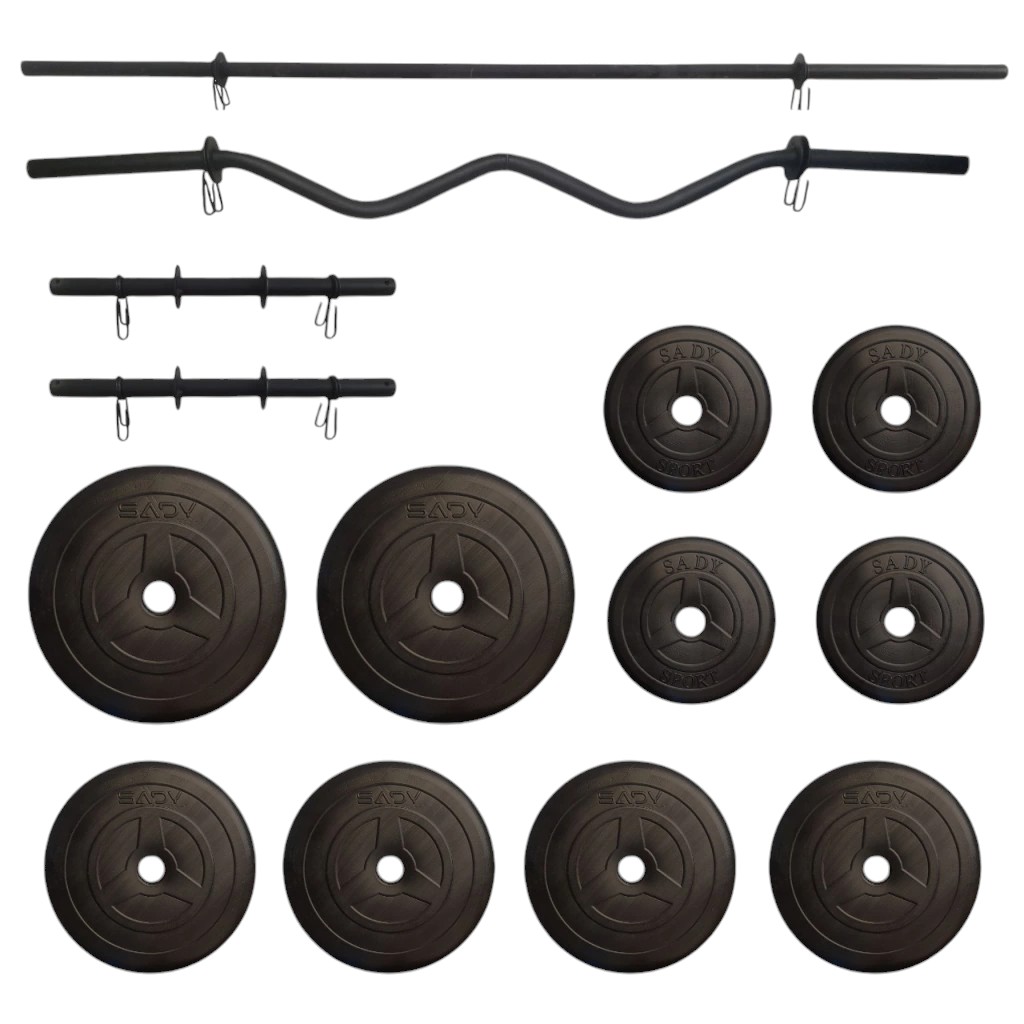 Sady Sport Kit Pesas, Mancuernas Para Ejercicio En Casa Con Barra Z ...