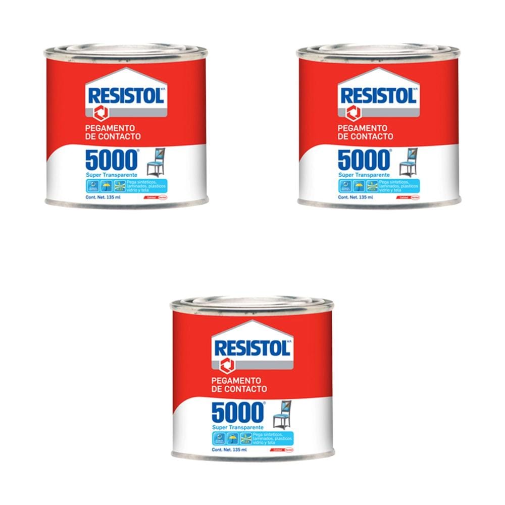 Pack 3 Resistol 5000 Super Transparente 135ml | Coppel.com