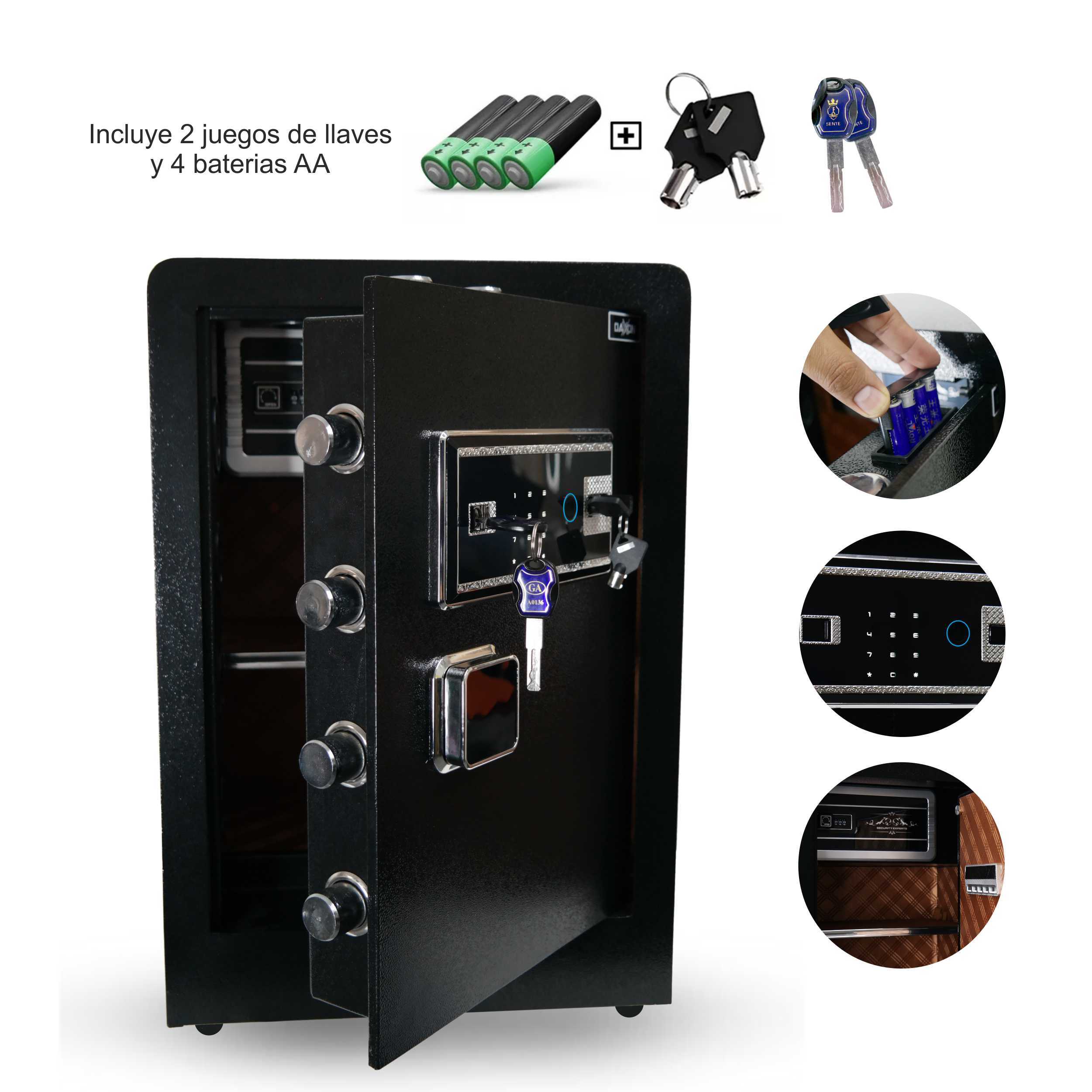 Daxxon Caja Fuerte Digital Con Huella Dactilar, Cerradura Electrónica ...