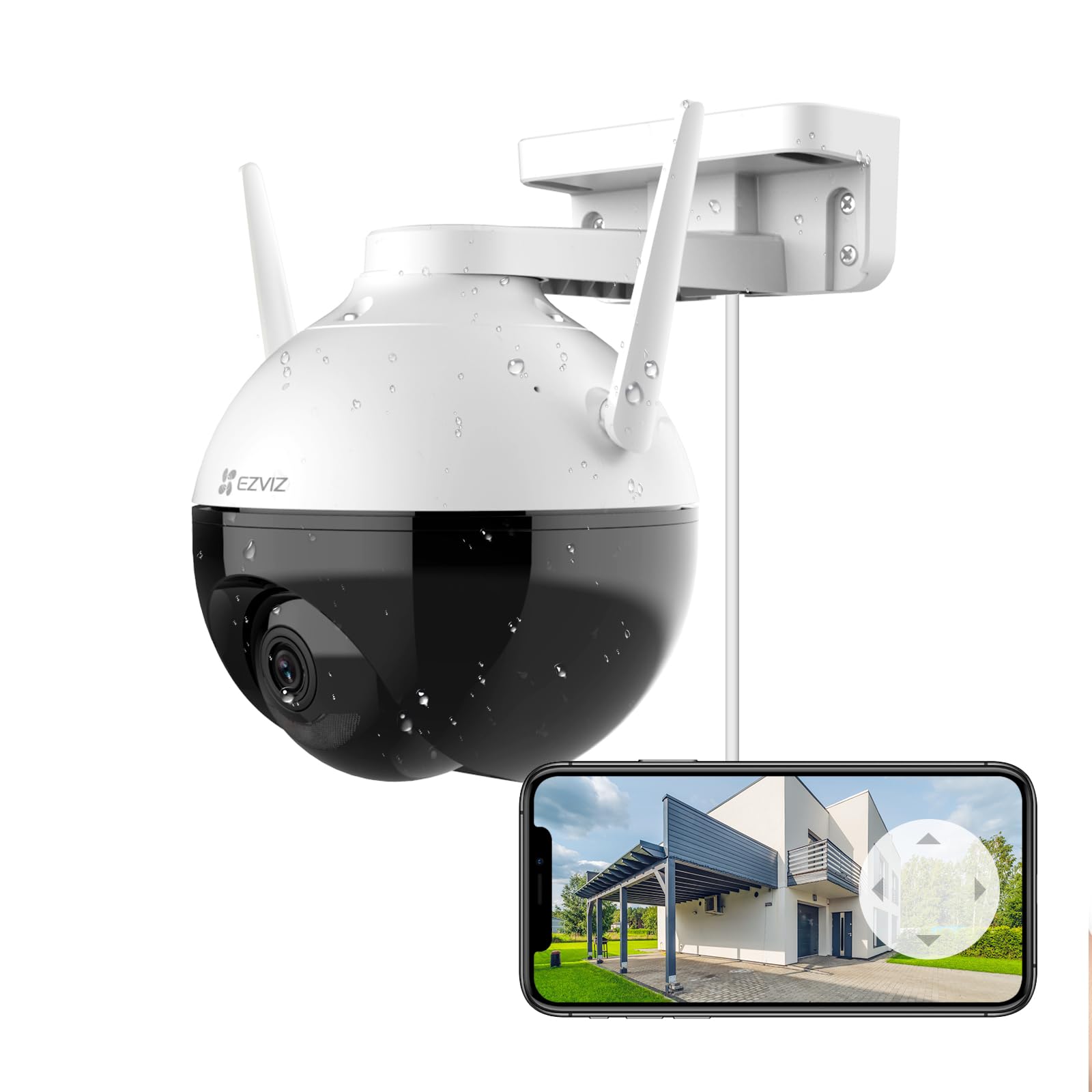 Cámara De Seguridad Ezviz C8c 360° Outdoor Wifi 256gb Ip65 - Venta Internacional. | Coppel.com