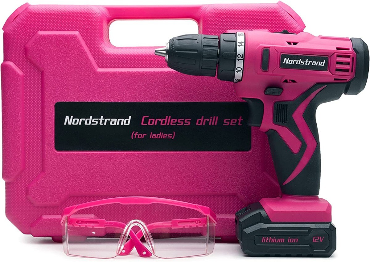 Juego De Taladro Inalámbrico Nordstrand Rosa - Destornillado | Coppel.com