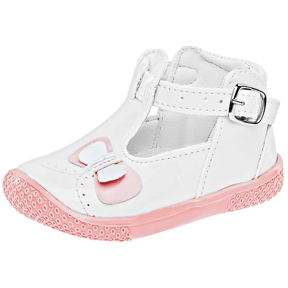 Chaparrin Zapatitos Para Bebé Niña Blanco Rosa, Código 62176-1 | Coppel.com