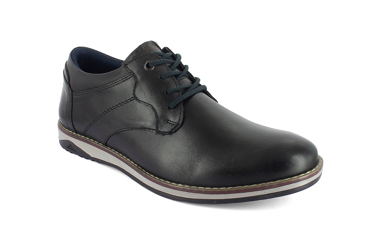 Calzado Casual Caballero Piel Borrego 710902 Negro Moderof | Coppel.com