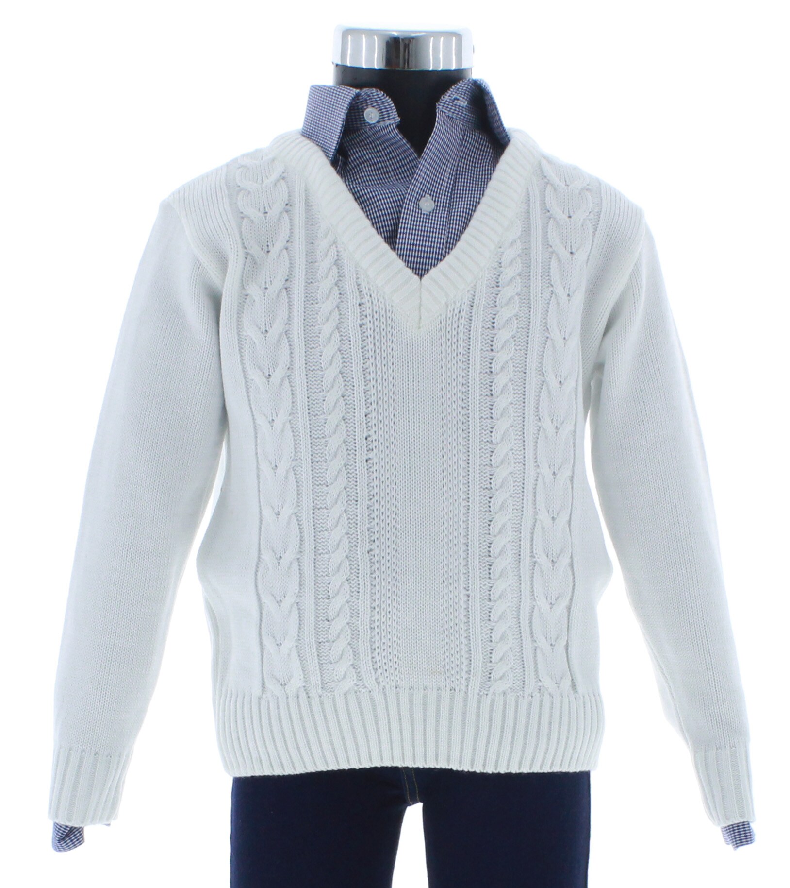 Sueter Niño Tejido Chicos Olé 2969 Color Blanco | Coppel.com