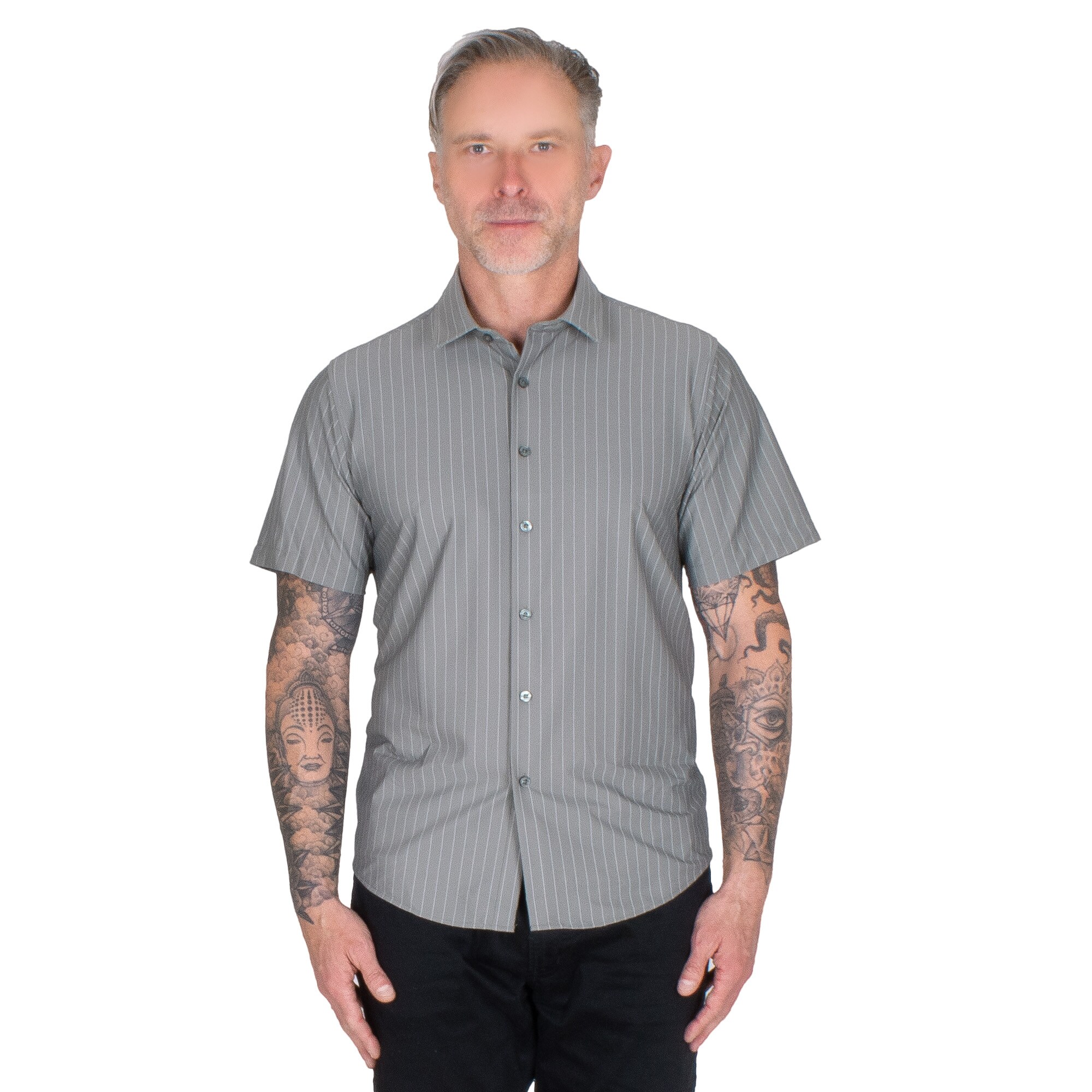 Generra | Camisa De Rayas Manga Corta Para Hombre | Coppel.com