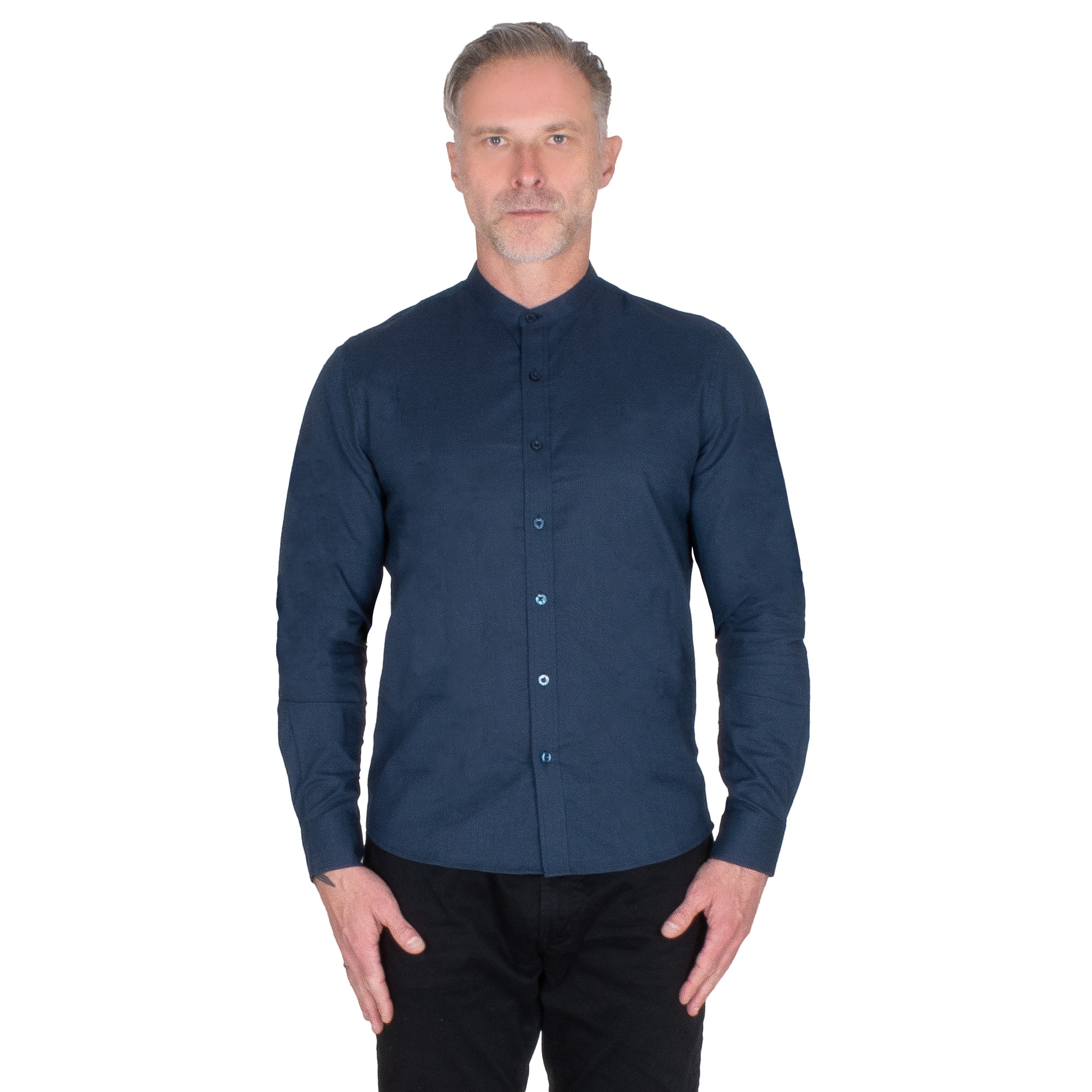 Generra | Camisa Manga Larga, Cuello Mao Para Hombre | Coppel.com