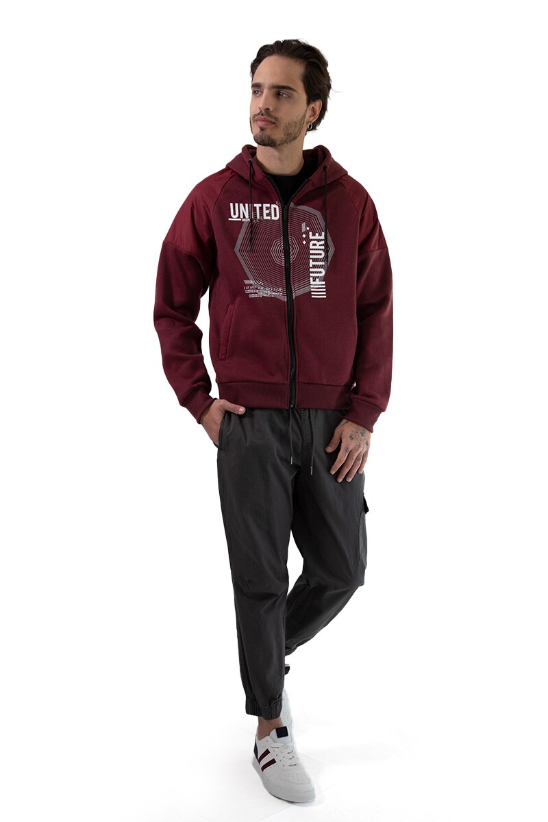 Sudadera Generra Vino para Hombre | Coppel.com