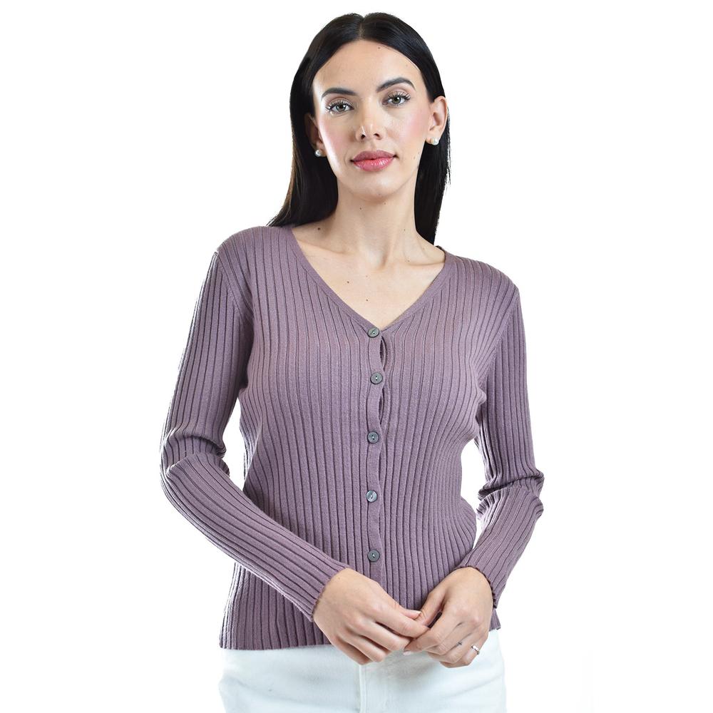 Sueter Acanalado De Manga Larga Roman Fashion /juvenil, 8930 (morado ...