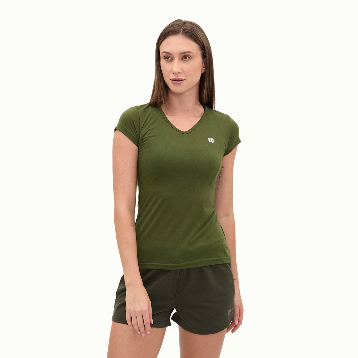Playera Wilson Polyspun Cuello V Lisa Para Mujer | Coppel.com