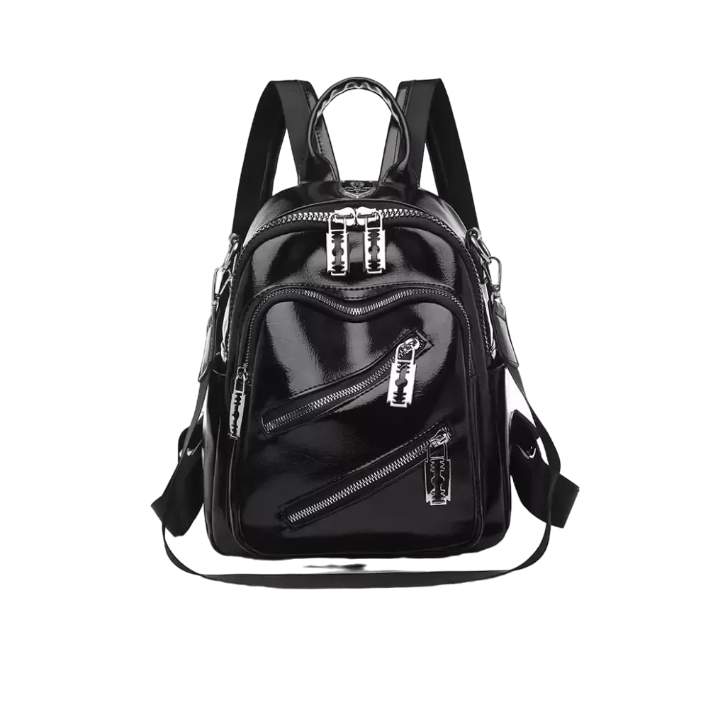 Mochila De Cuero Suave Y Simple De Moda Negro | Coppel.com