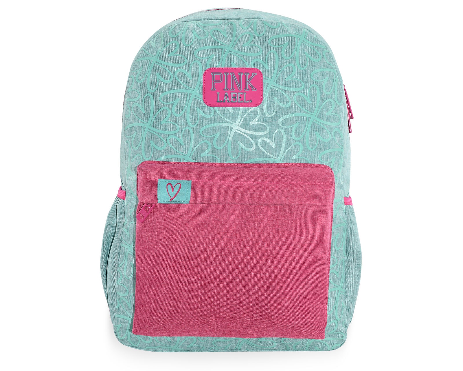 Mochila Pink Label Flores Menta Rosa | Coppel.com