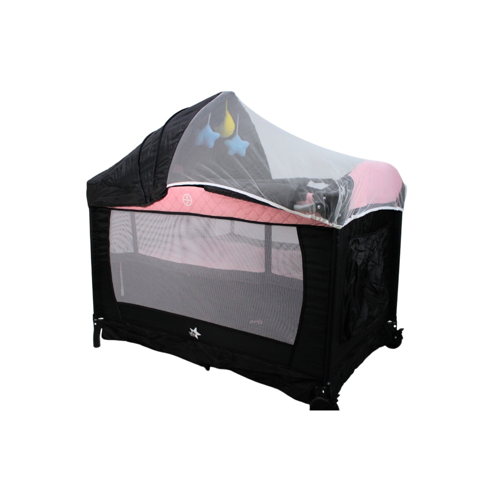 Cuna Corral Para Bebé Starkids Galaxis Portátil Mecedora Rosa | Coppel.com