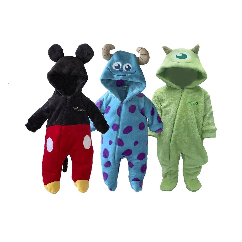 Kit 3 Mamelucos Disney Mickey Sulley y Mike | Coppel.com