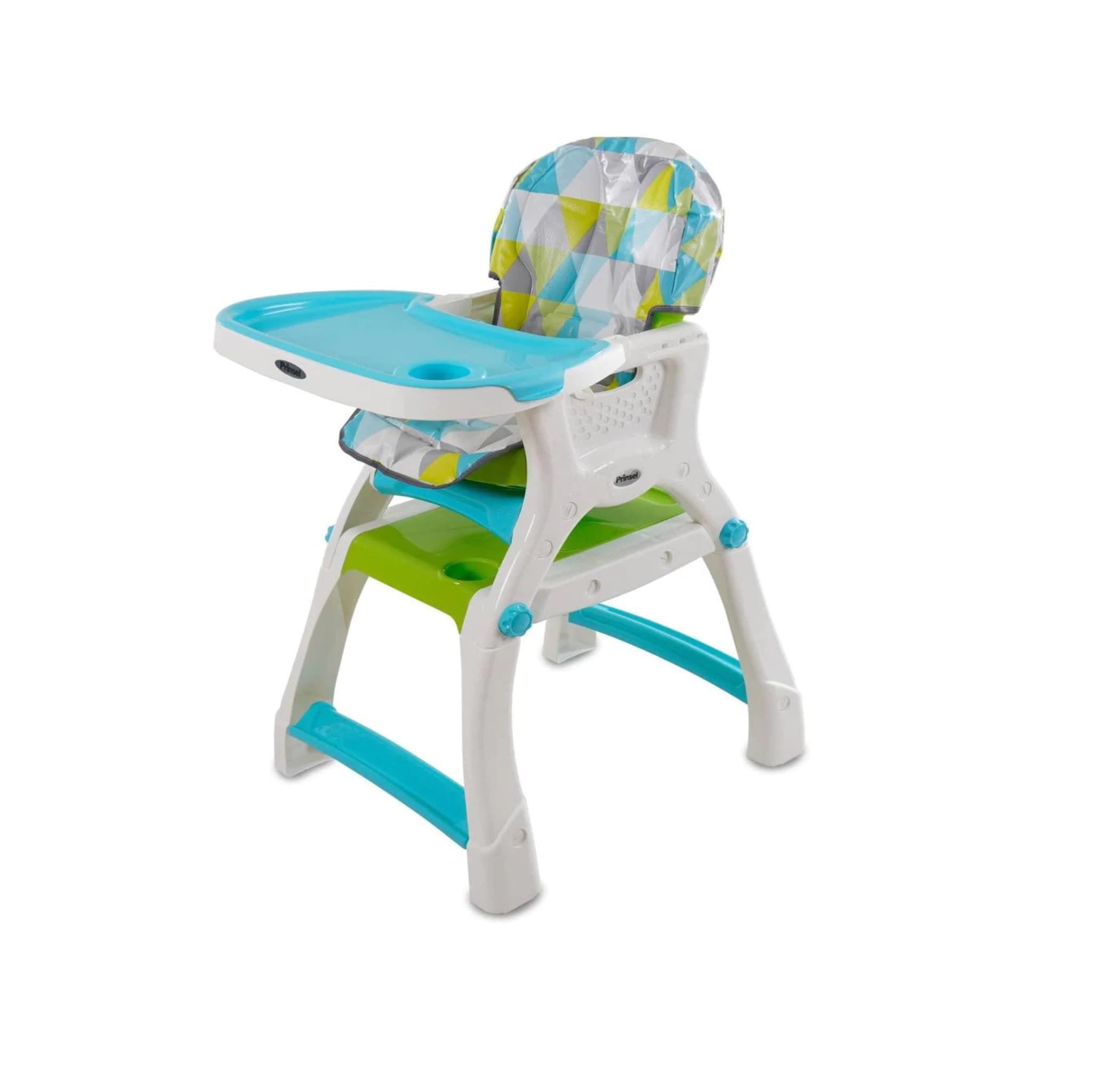 Silla Alta Kinder City Triángulos 1055 Prinsel color Verde | Coppel.com