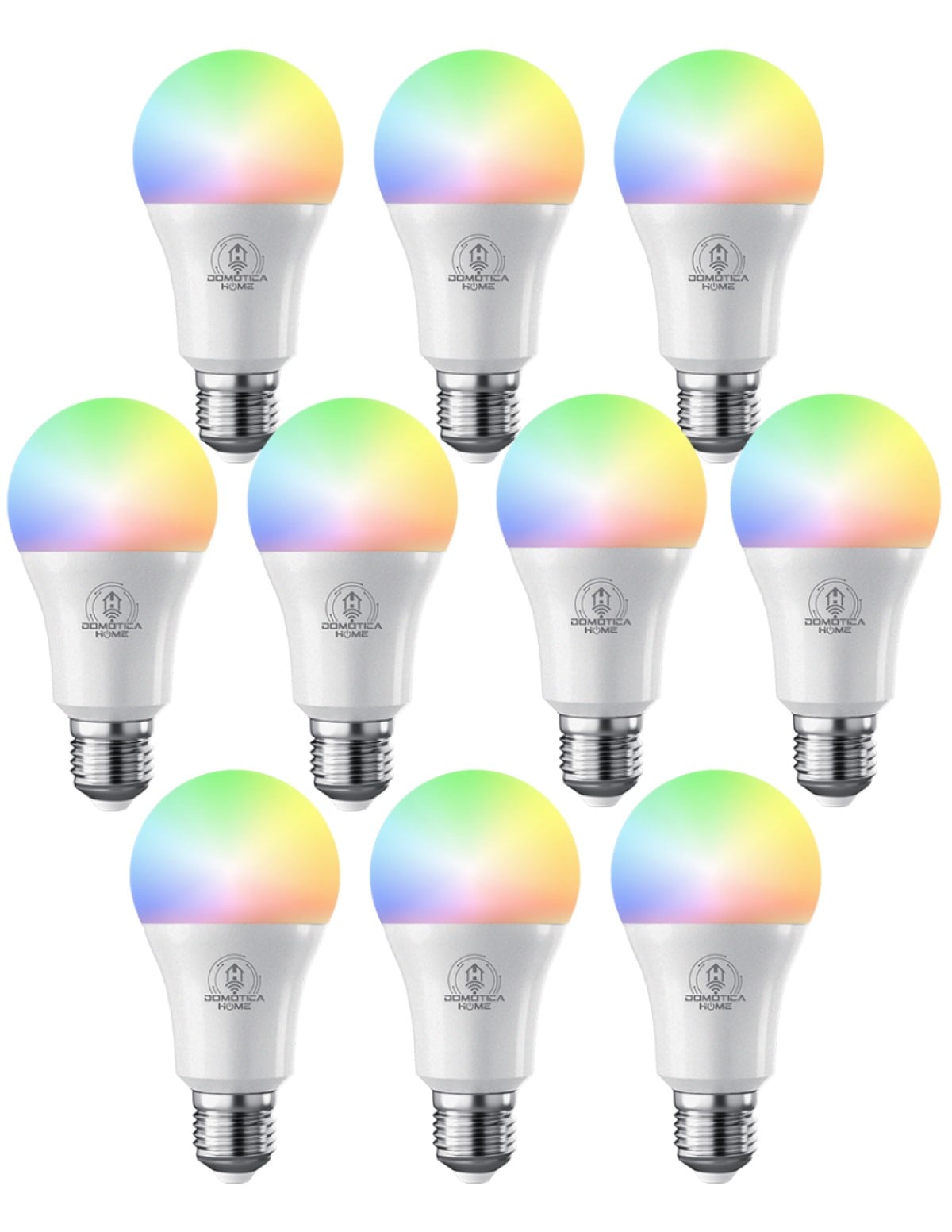 Focos Inteligentes Led Wifi Multicolor + Luz Blanca Fría y Cálida Rango ...
