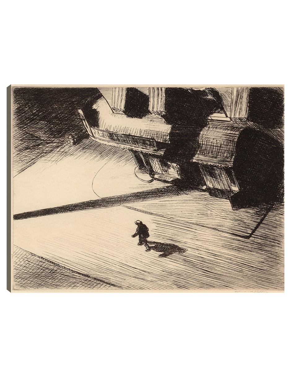 Cuadro Decorativo - Sombras Nocturnas (1921)- Edward Hopper - Paisaje ...