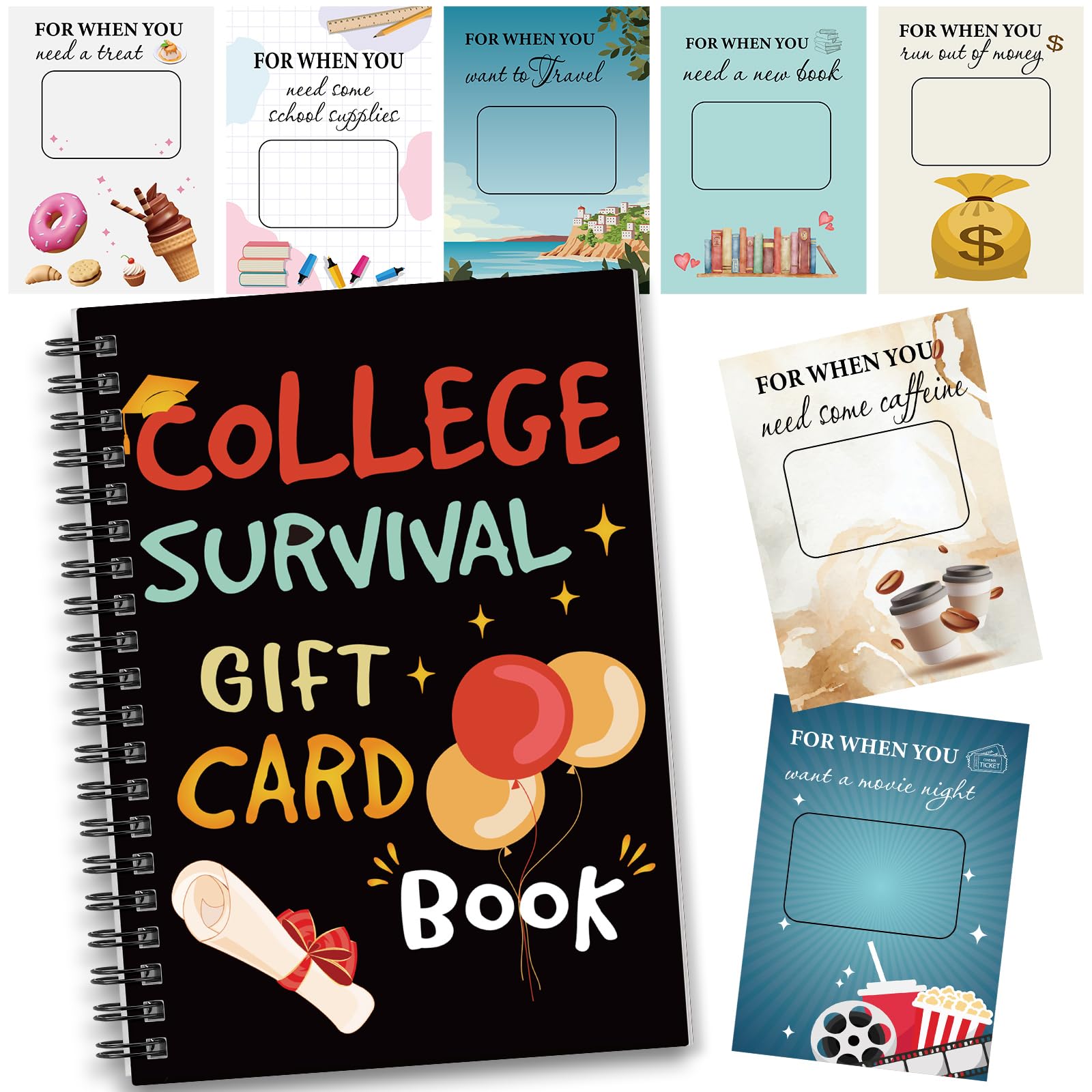 Libro De Tarjetas De Regalo Universitario Zhanmai College Survival 18 X ...