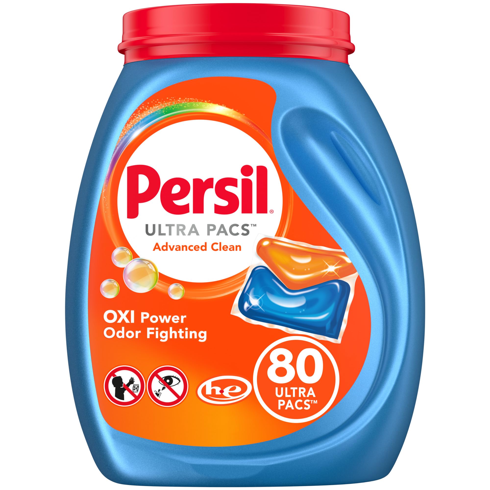 Detergente para Ropa Persil Ultra Pacs Advanced Clean 80 Unidades ...