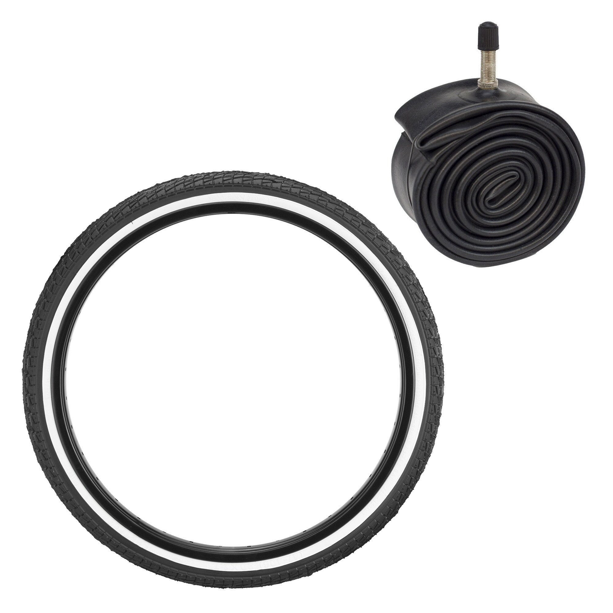 Kit de Llanta y Cámara para Bici Kenda R20 X1.75 Kontact K841 color Negro | Coppel.com