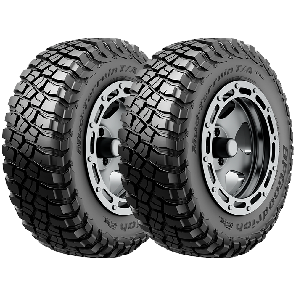 Paquete de 2 Llantas Goodrich Mud Terrain Ta Km3 124q 37x12.50r17lt Bf ...