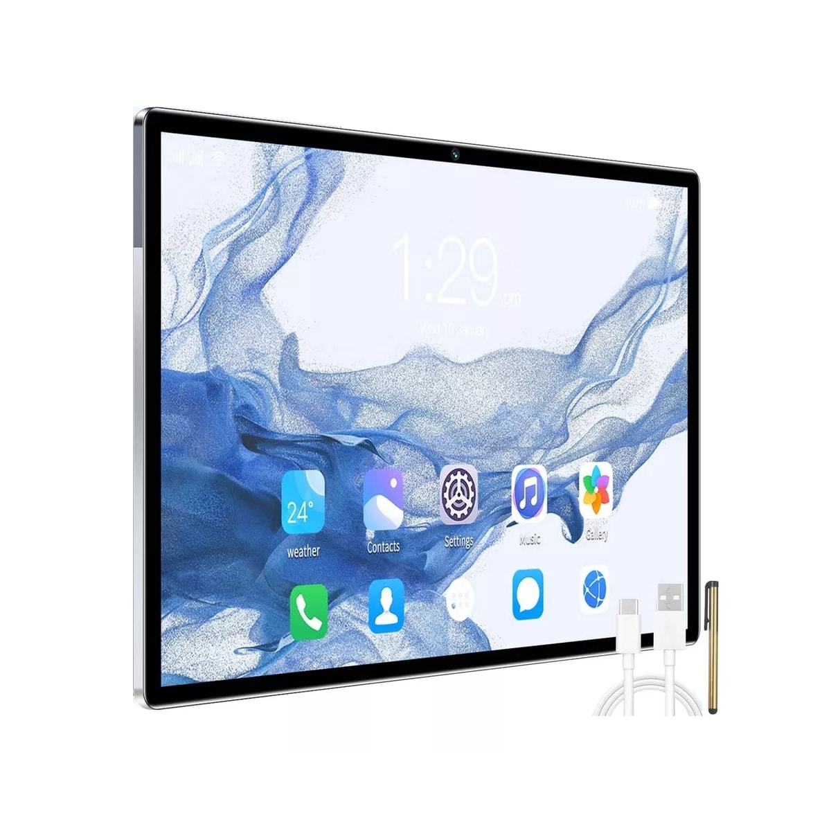 10.1 Wifi Tablet Android Hd 4+64gb Memoria Ram Cámara Dual Eo Safe Imports Esi-12526 Plata ...