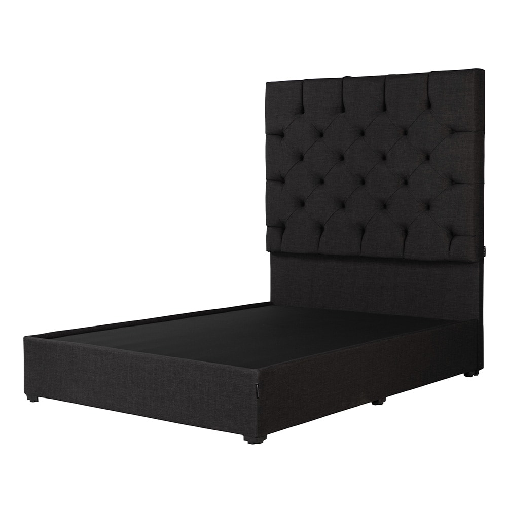 Cabecera Dicasa Capri + Base Cama Queen Size Negra | Coppel.com